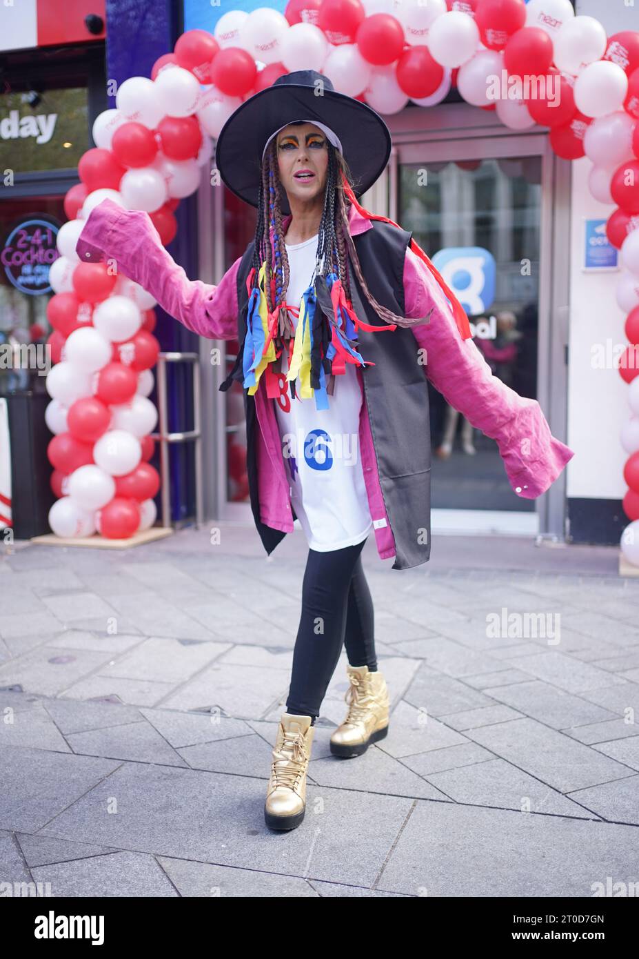 Kate Garraway dressed as Boy George arrives at Global's studios in ...
