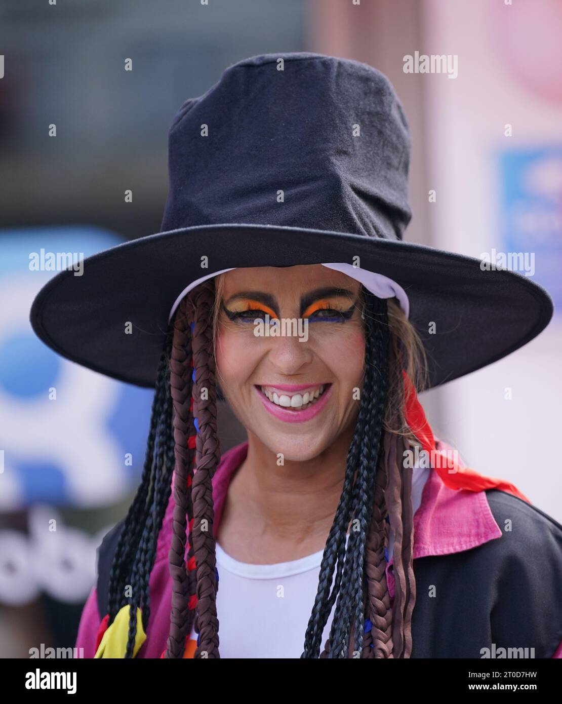 Kate Garraway dressed as Boy George arrives at Global's studios in ...