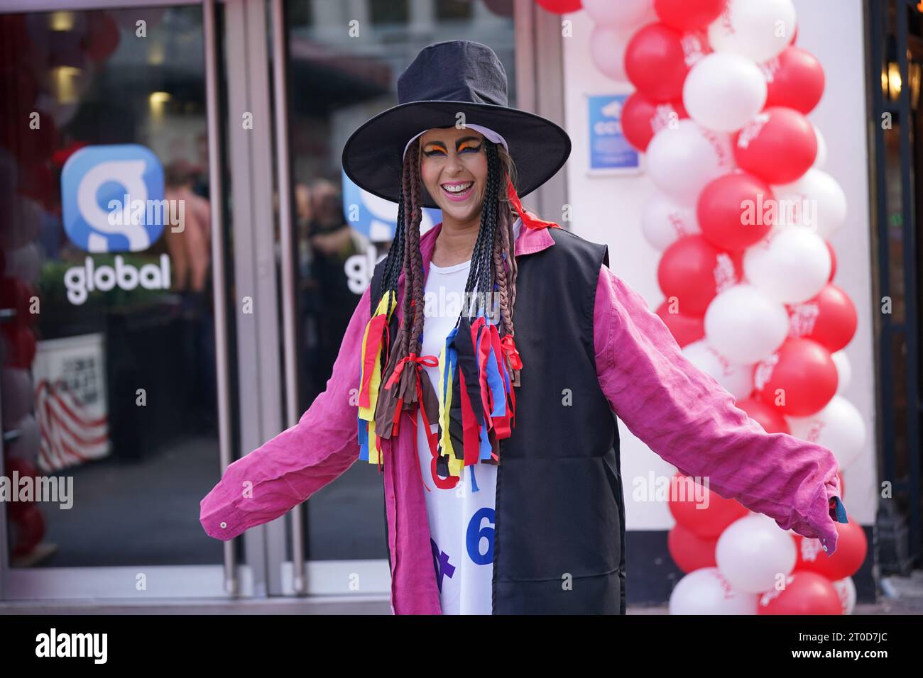 Kate Garraway dressed as Boy George arrives at Global's studios in ...