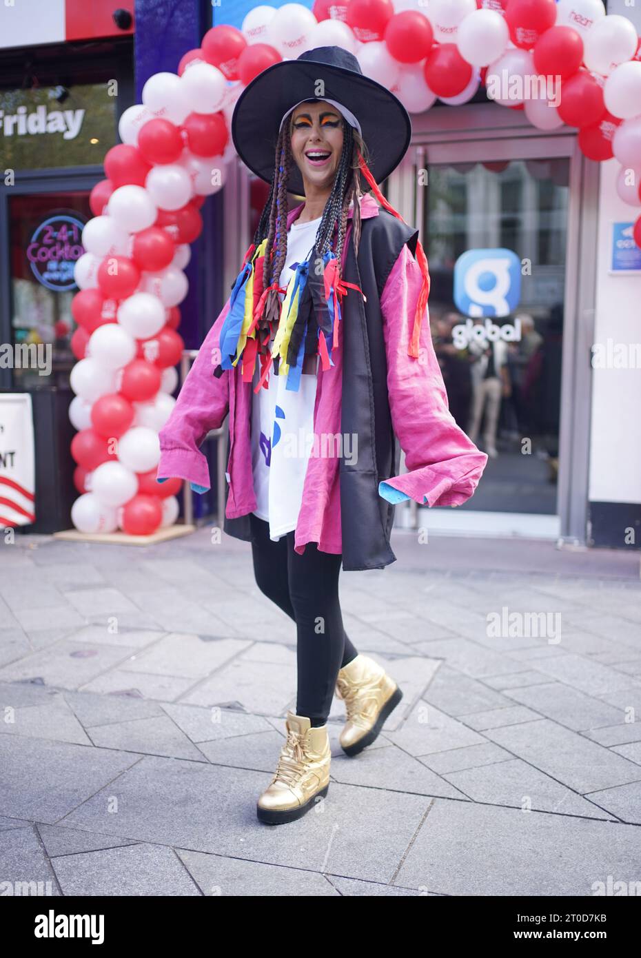 Kate Garraway dressed as Boy George arrives at Global's studios in ...