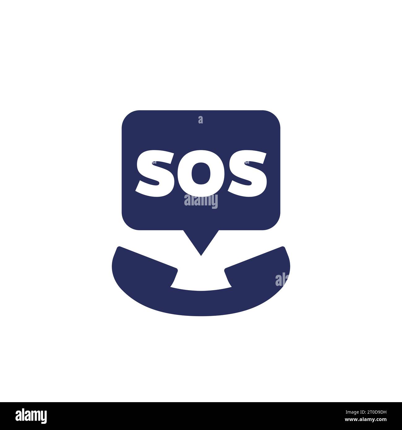 SOS signal in the phone icon, vector Stock Vector Image & Art - Alamy