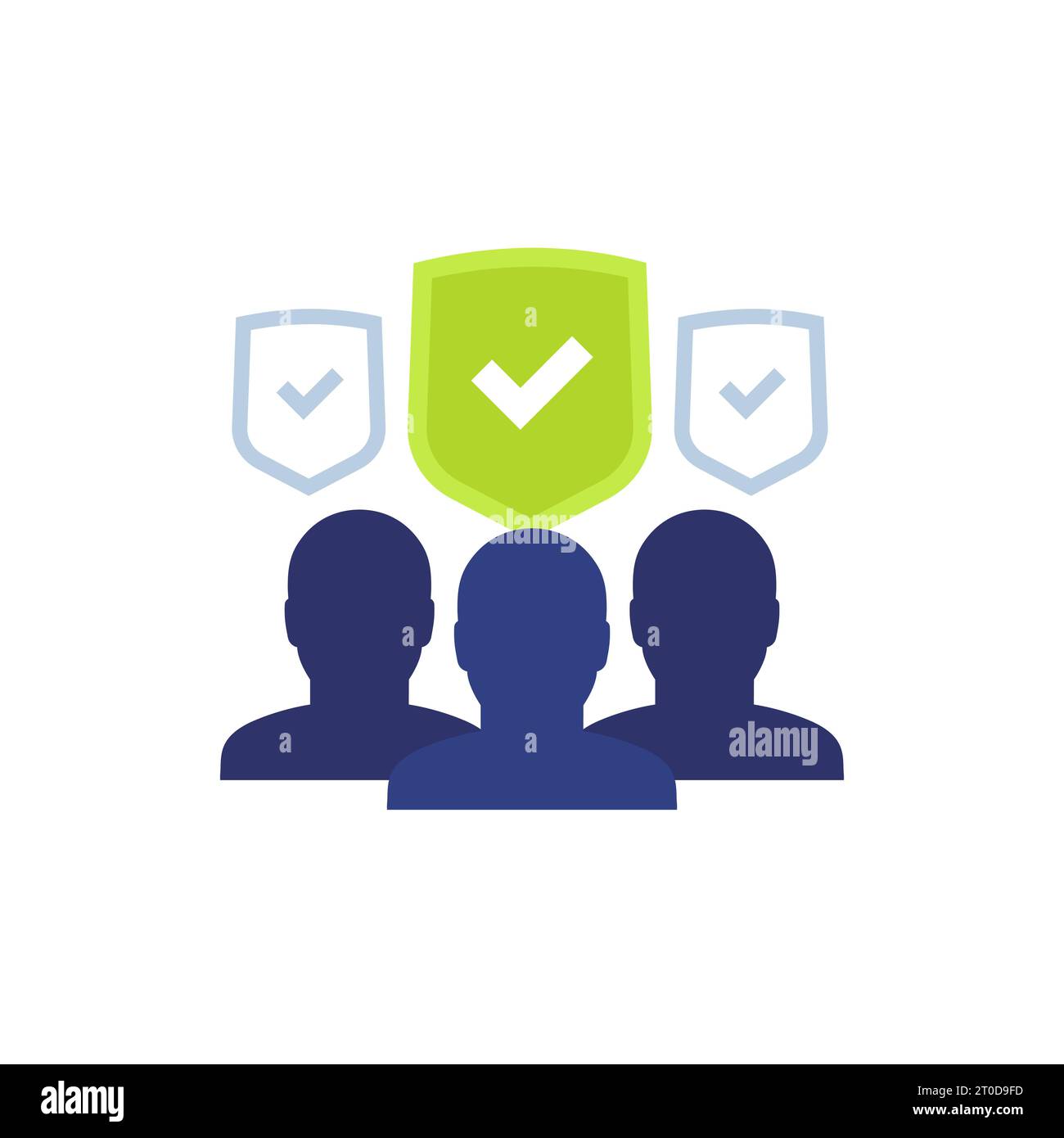 group insurance icon, flat vector Stock Vector Image & Art - Alamy