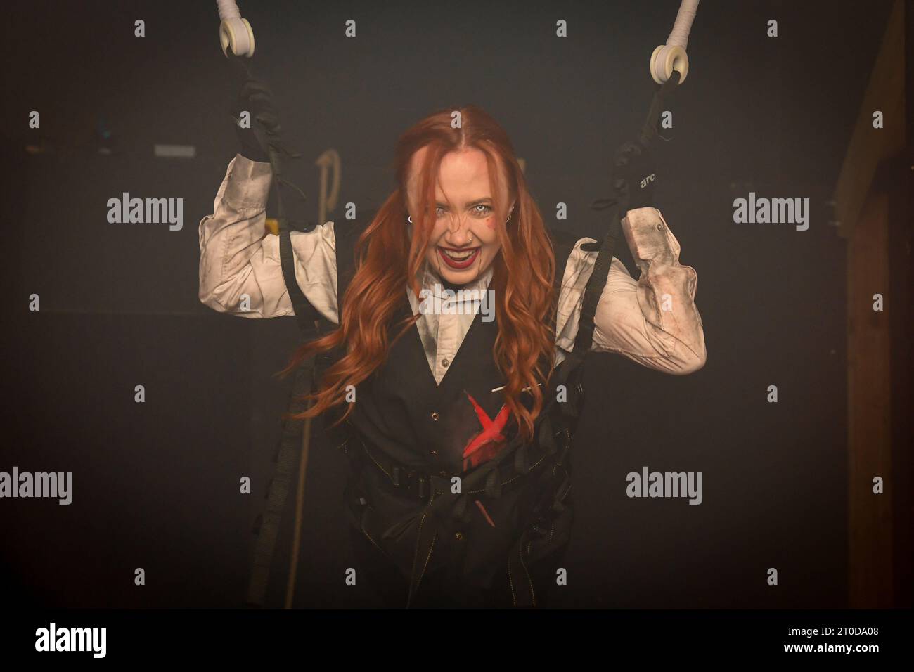 Staines, UK. 5th Oct, 2023. VIP and press launch for Thorpe Park Fright ...