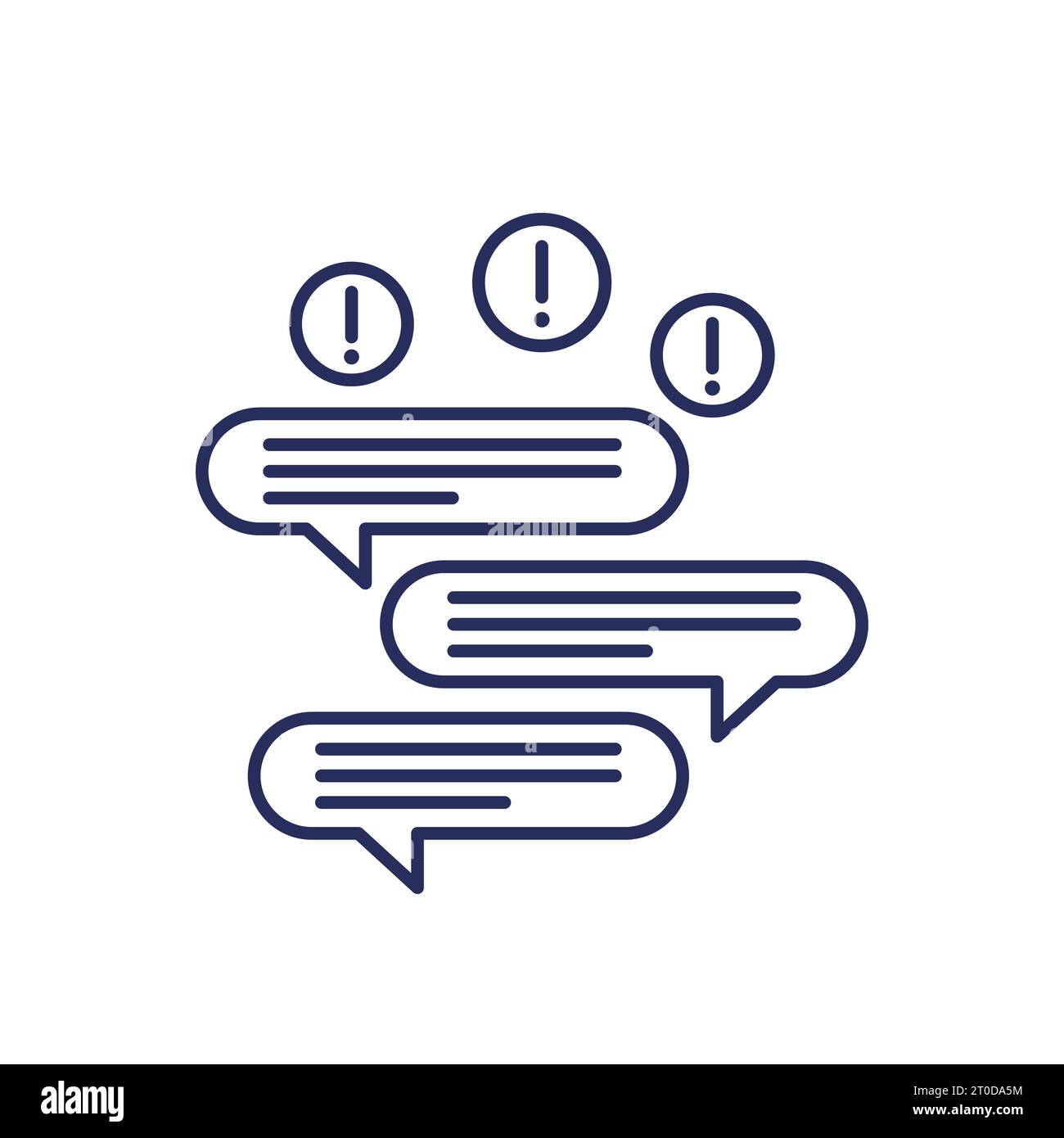 Warning messages Stock Vector Images - Alamy