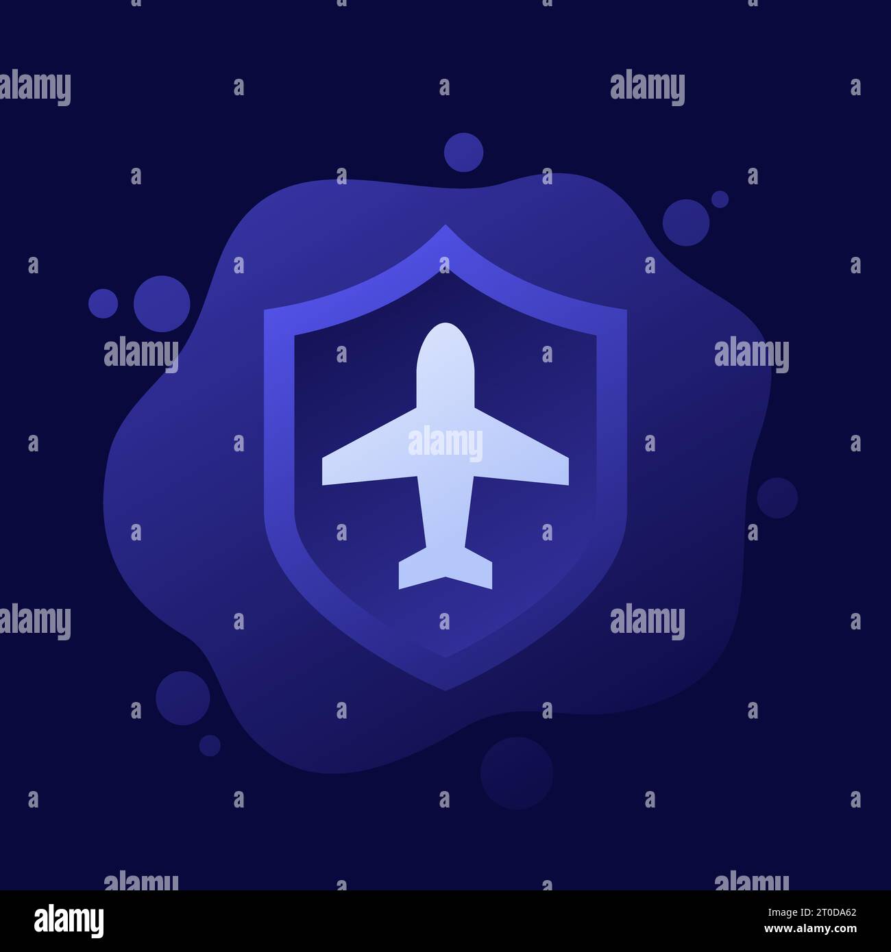 Shield airplane icon hi-res stock photography and images - Alamy