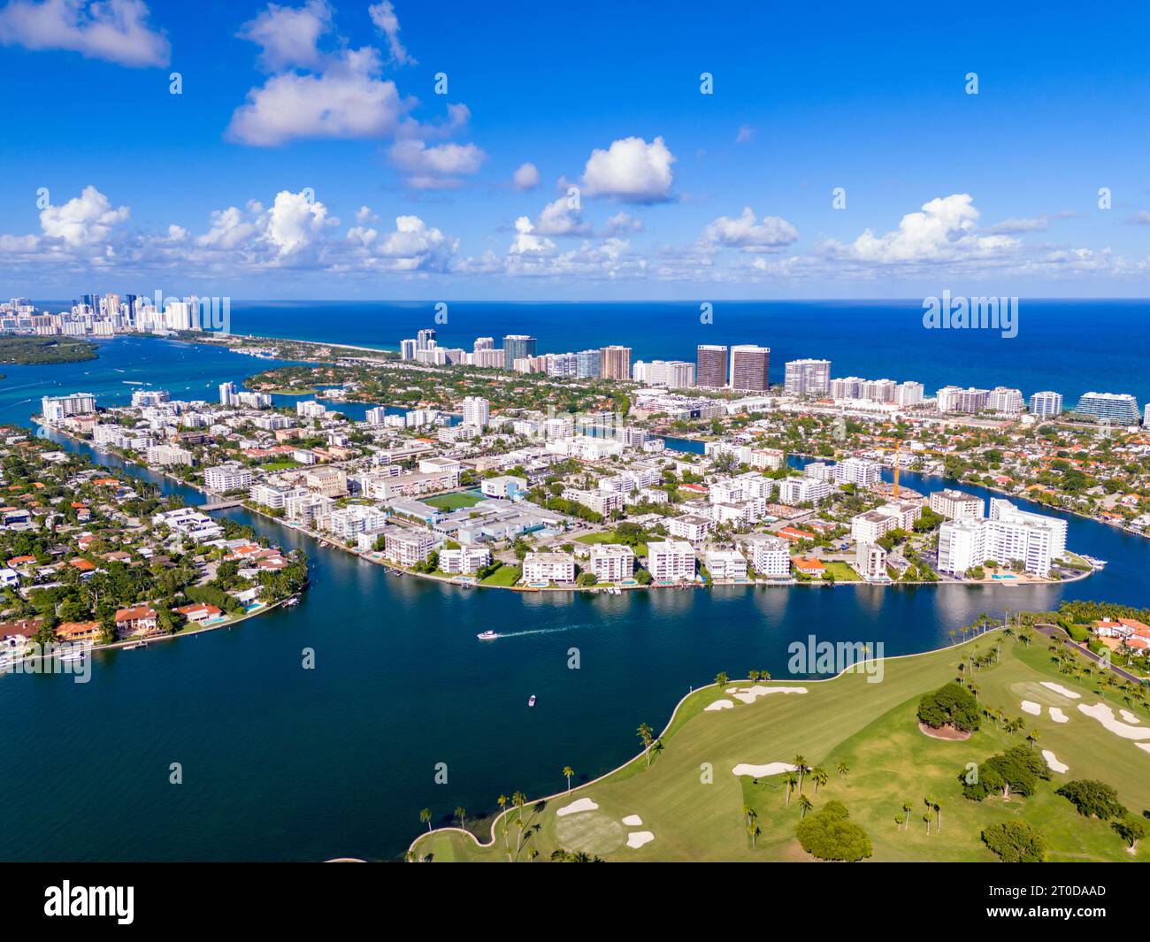 Miami beach bay harbor islands hi-res stock photography and images - Alamy