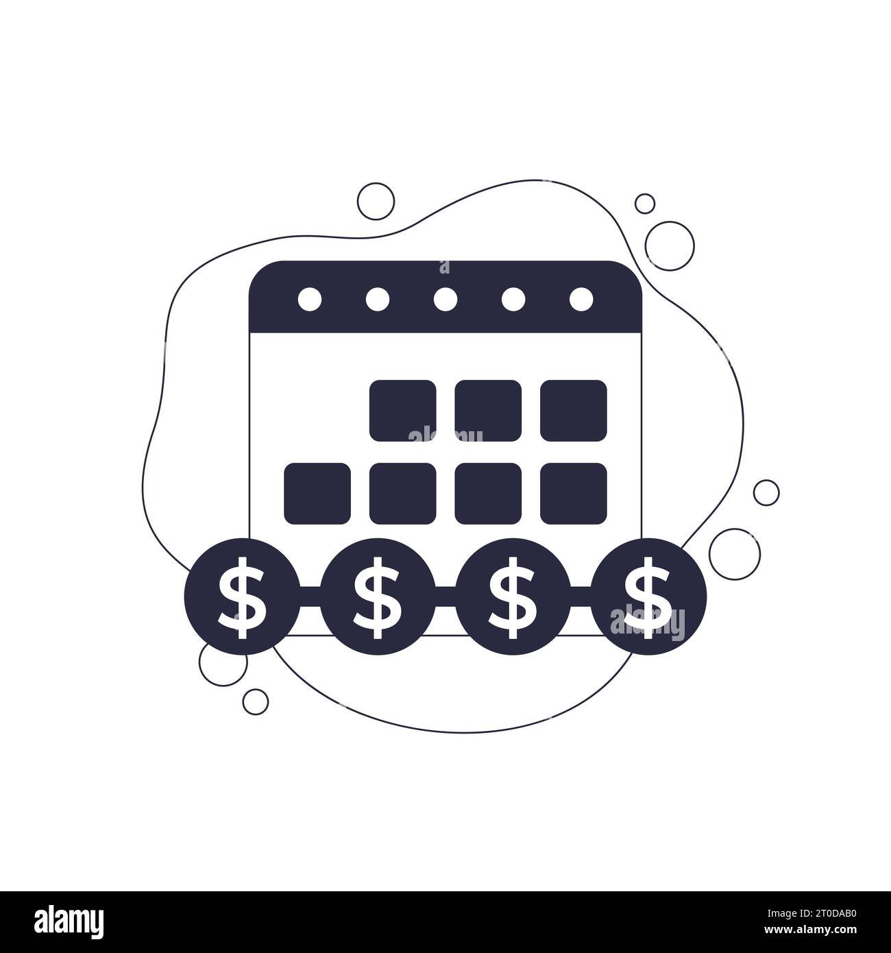 Annuity Vector Illustration With A Calendar Stock Vector Image And Art