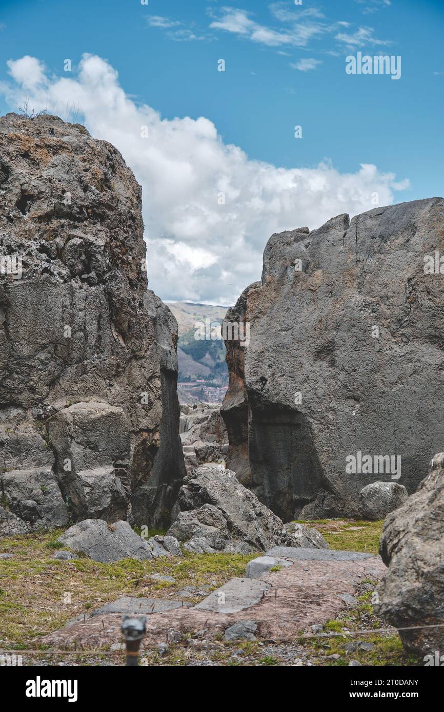 Archaelogical Qenqo. Strange and weird rock structures. Neighborhoods ...