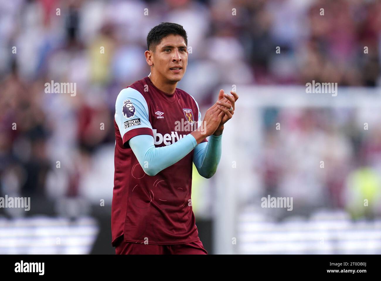 File photo dated 20-08-2023 of West Ham United's Edson Alvarez who ...