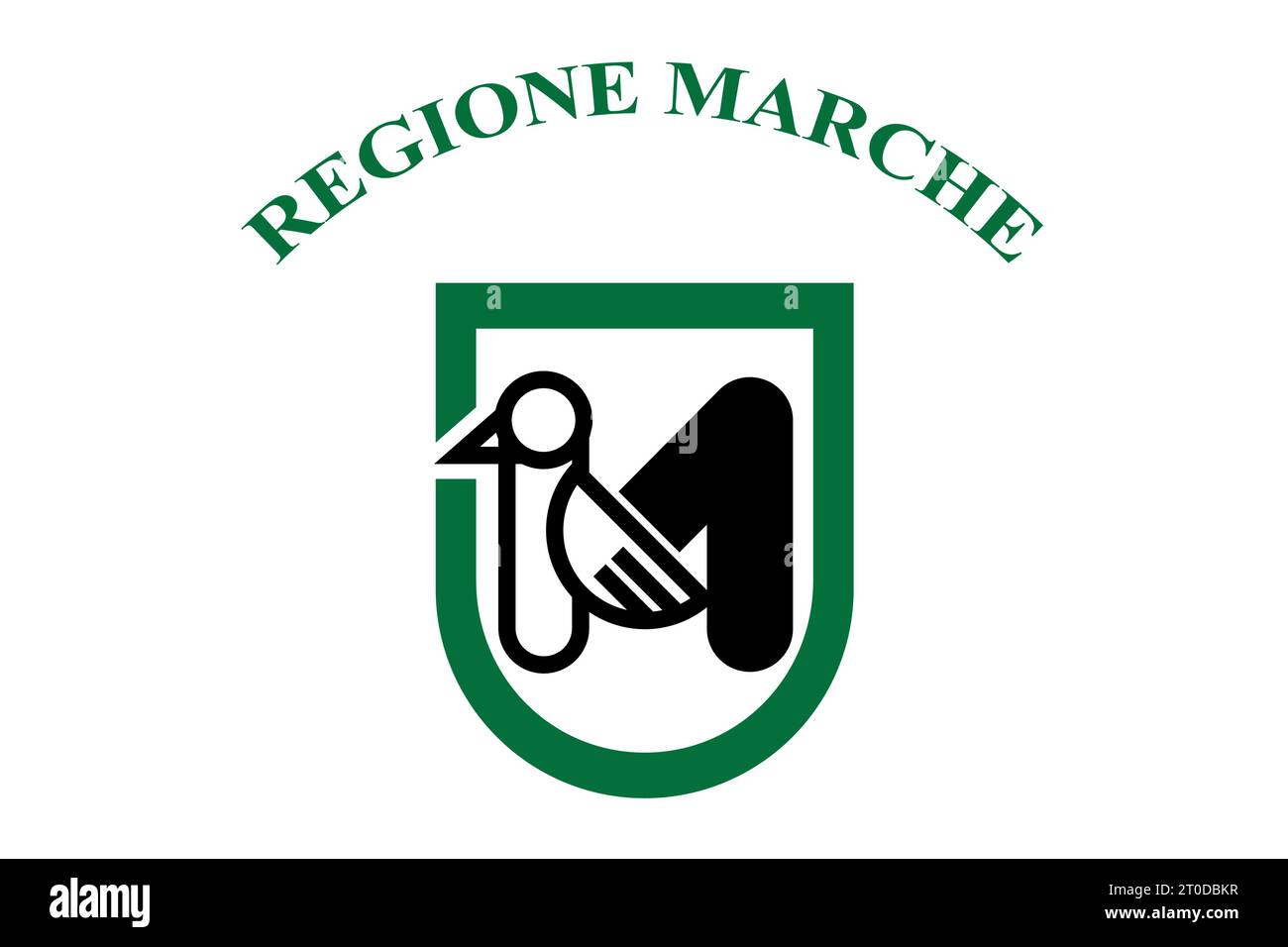 Flag of Marche (Regions of Italy, Italian Republic) the Marches Stock ...