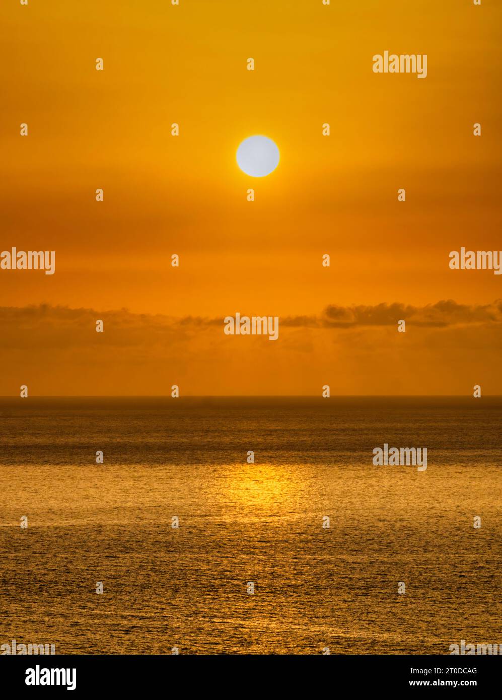 Sunset at Los Gigantes Stock Photo - Alamy