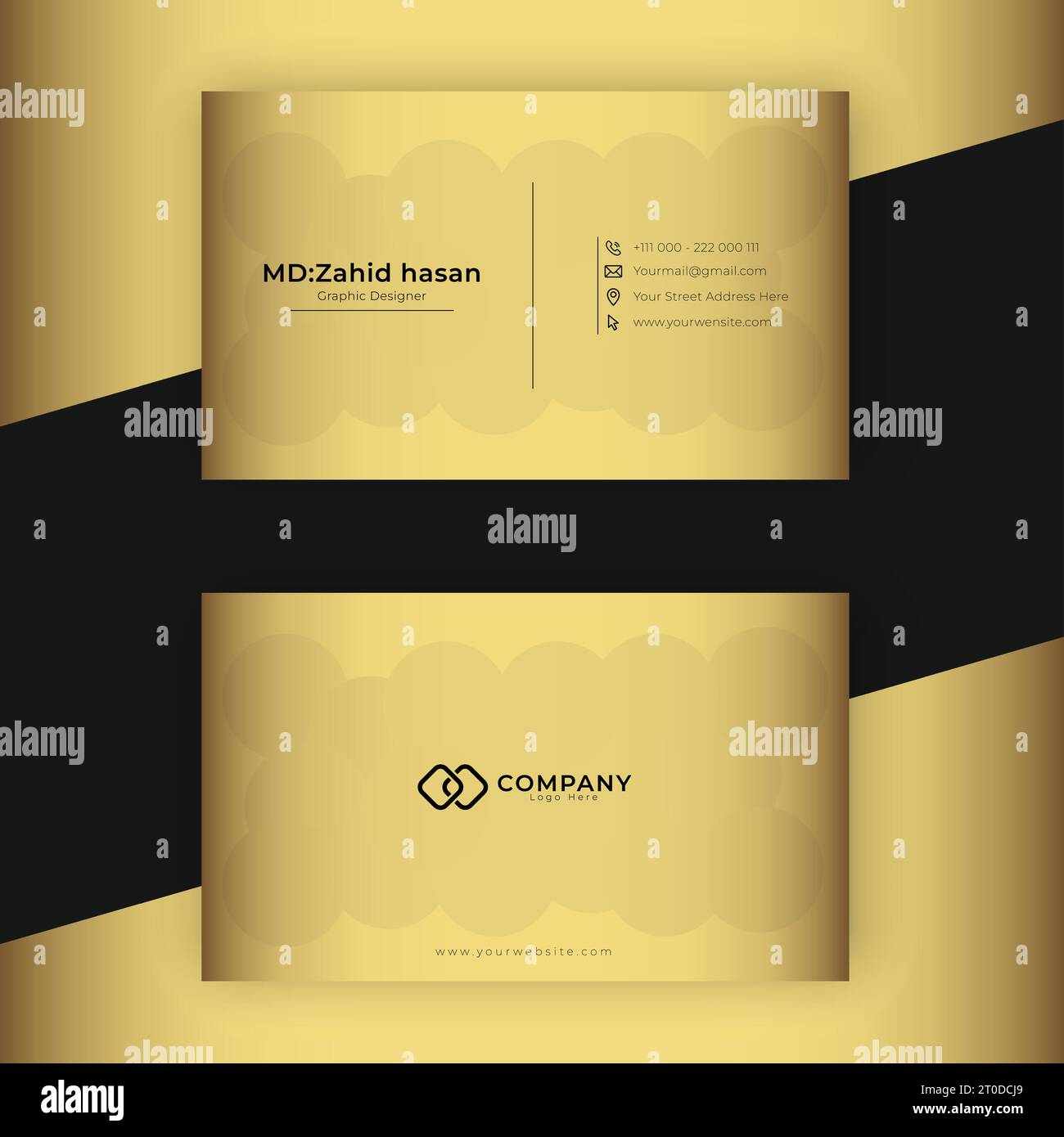 Business Card Template Design Creative Business Design Make Simple ...