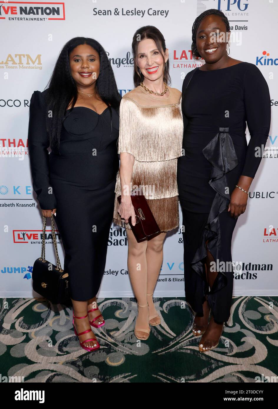 BEVERLY HILLS, CA - OCTOBER 5: Precious Edem, Maria Melton, Dr Bassey ...