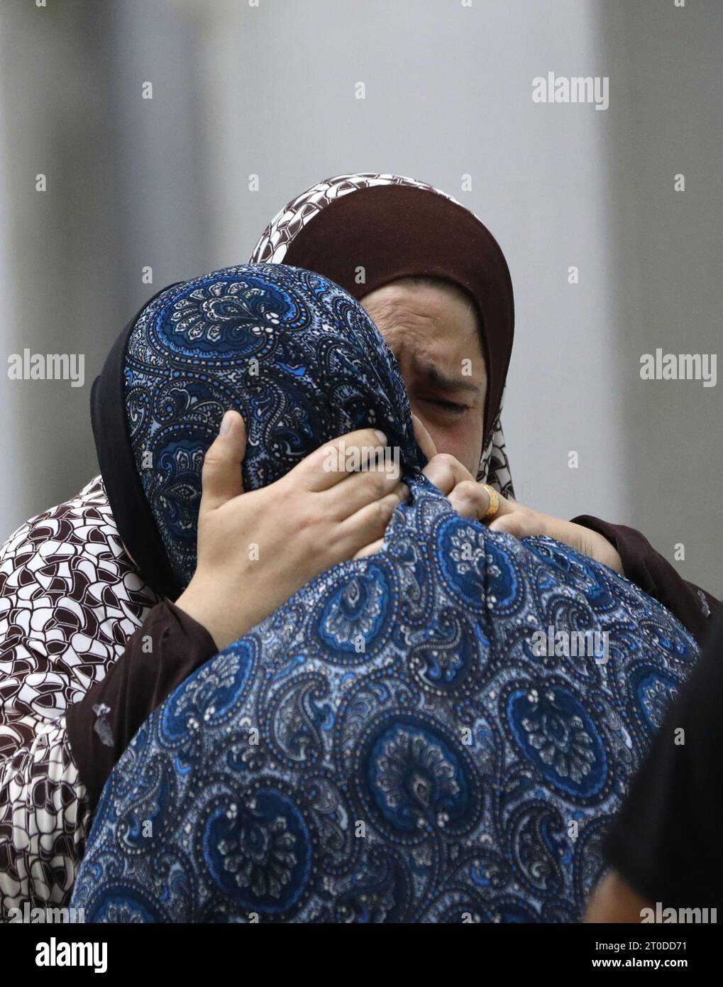 Nablus. 6th Oct, 2023. People mourn the death of Labib al-Damiri at a ...