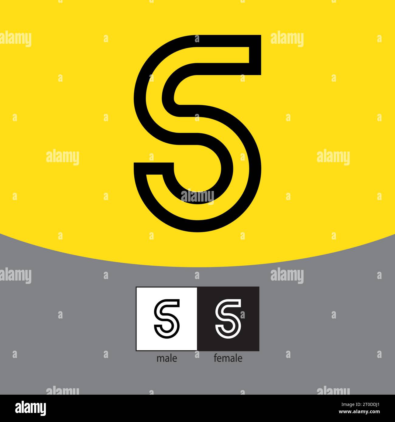 S Letter Logo. Black Color. - Vector Stock Vector Image & Art - Alamy