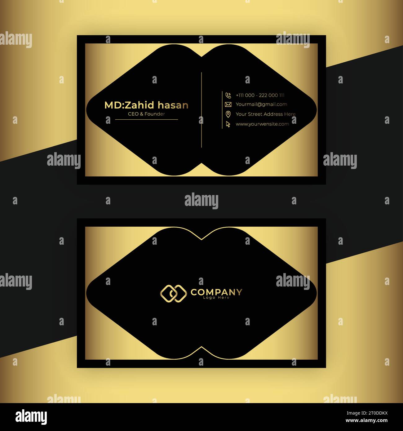 Business Card Template Design Creative Business Design Make Simple ...