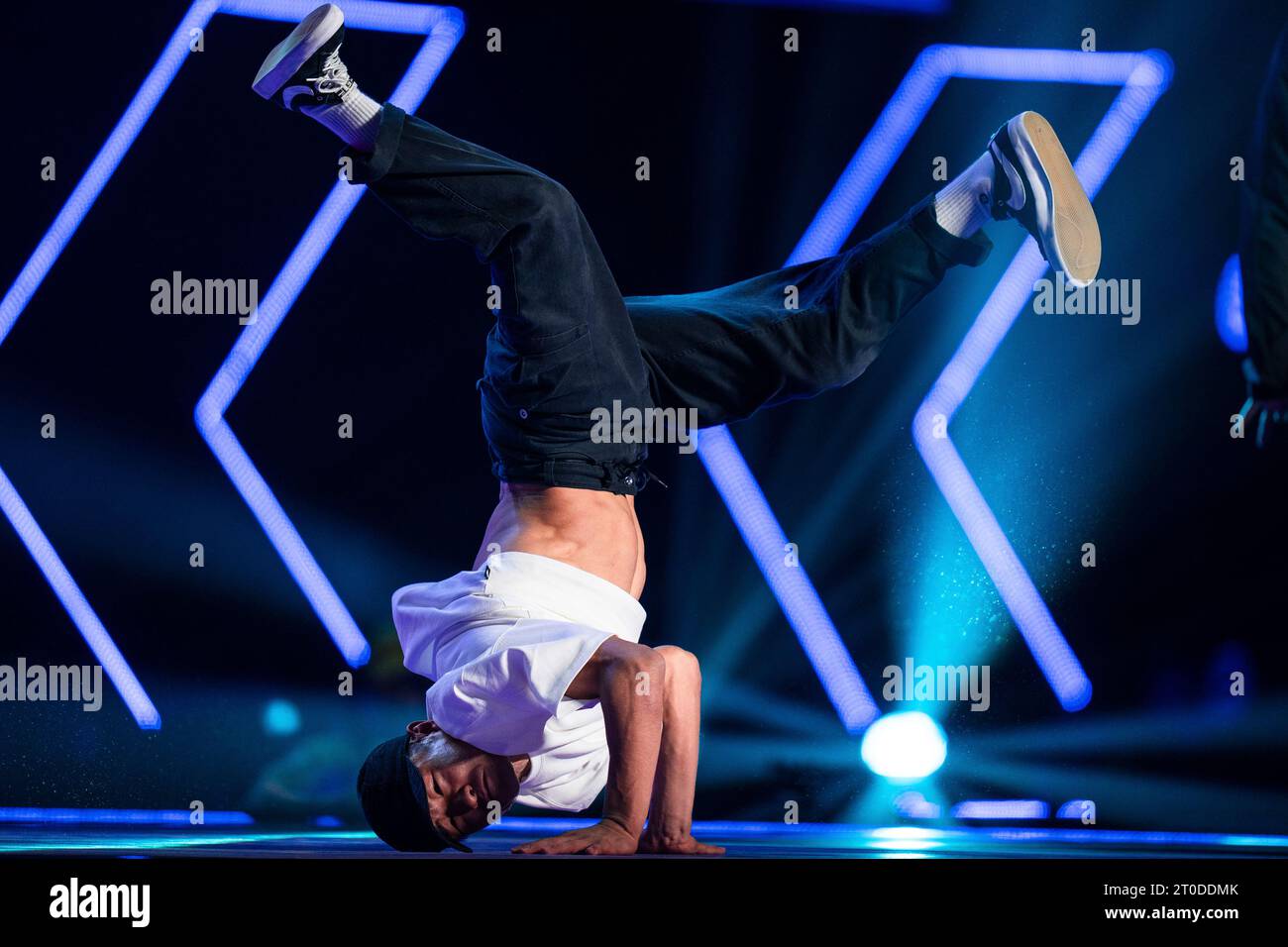 Japan's Isshin Hishikawa competes during the men's round robin group ...