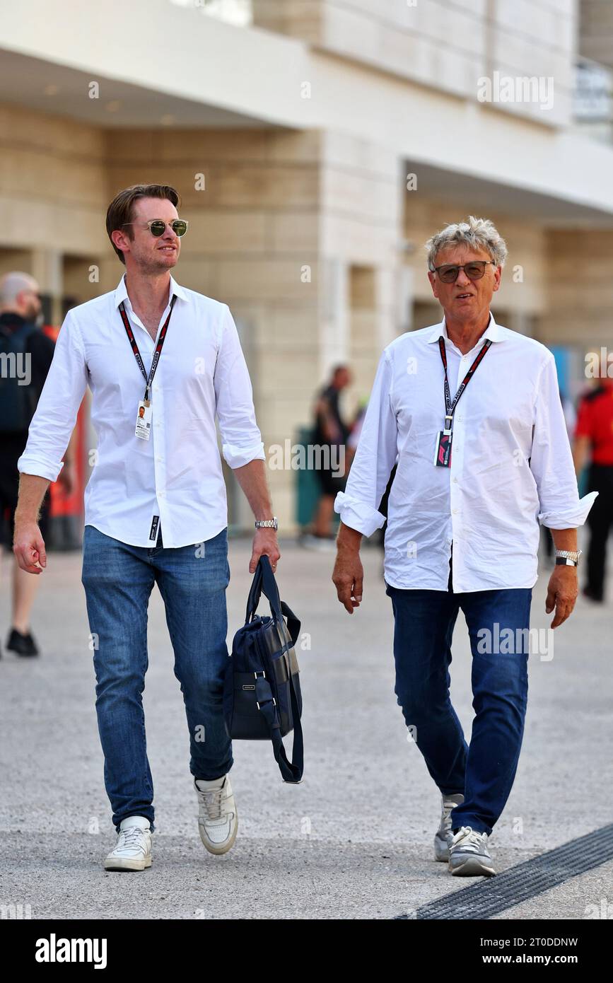 Doha, Qatar. 06th Oct, 2023. (L to R): Carsten Tilke (GER) Circuit ...