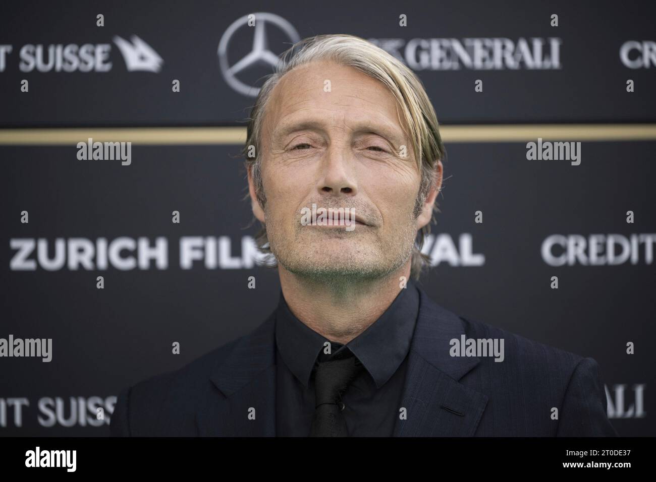 Danish actor Mads Mikkelsen poses on the Green Carpet before the ...