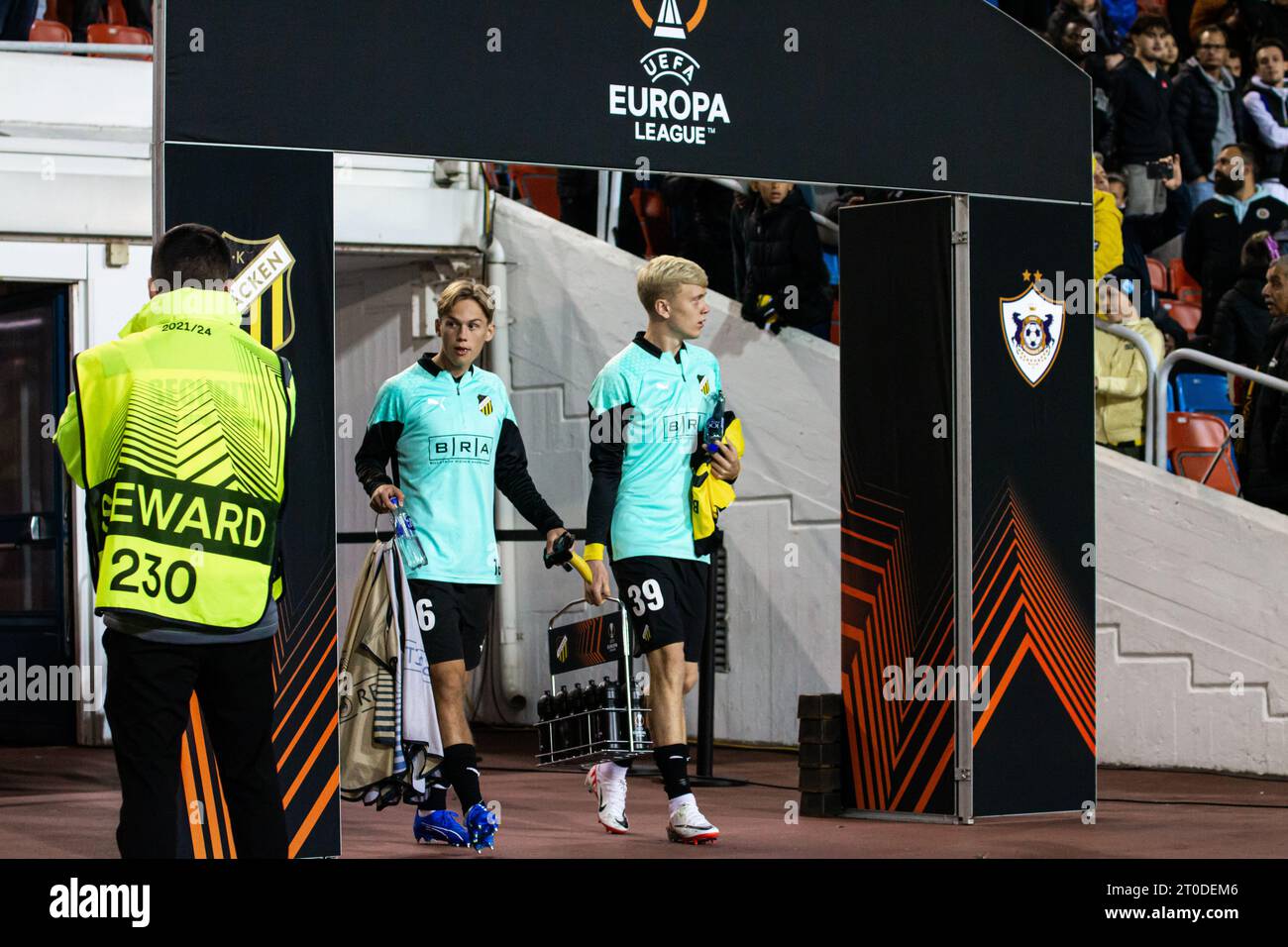 Gothenburg, Sweden. 05th Oct, 2023. Pontus Dahbo (16) and Isak Brusberg ...