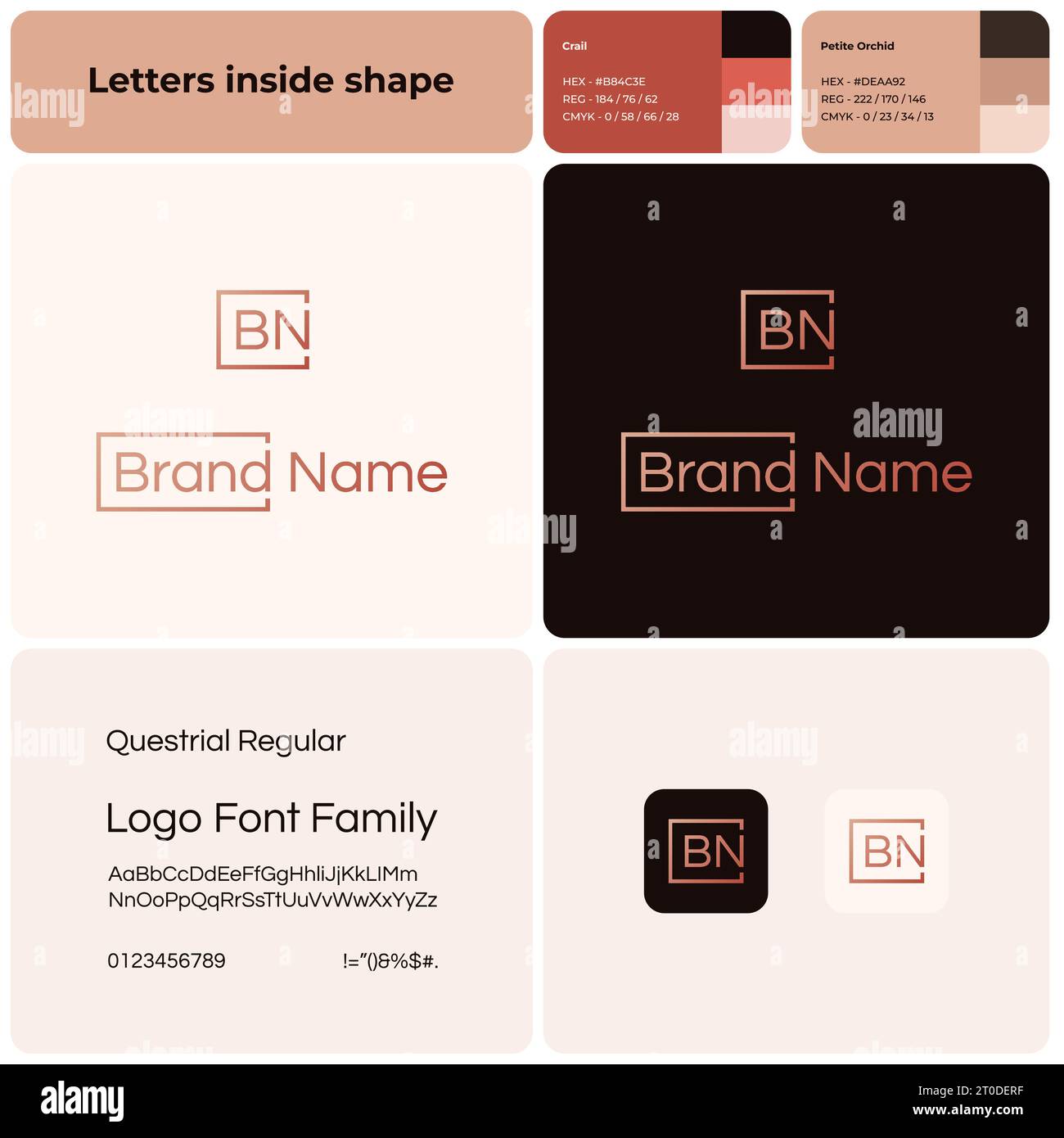 Luxury fashion with brand name logo Stock Vector Image & Art - Alamy