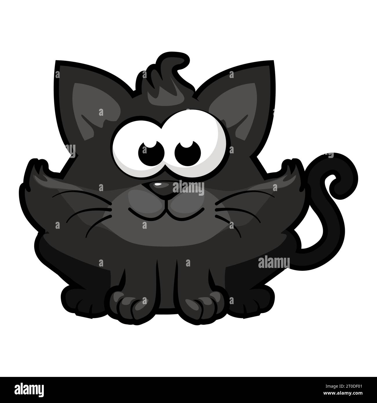 Cat sits on background Stock Vector Images - Alamy