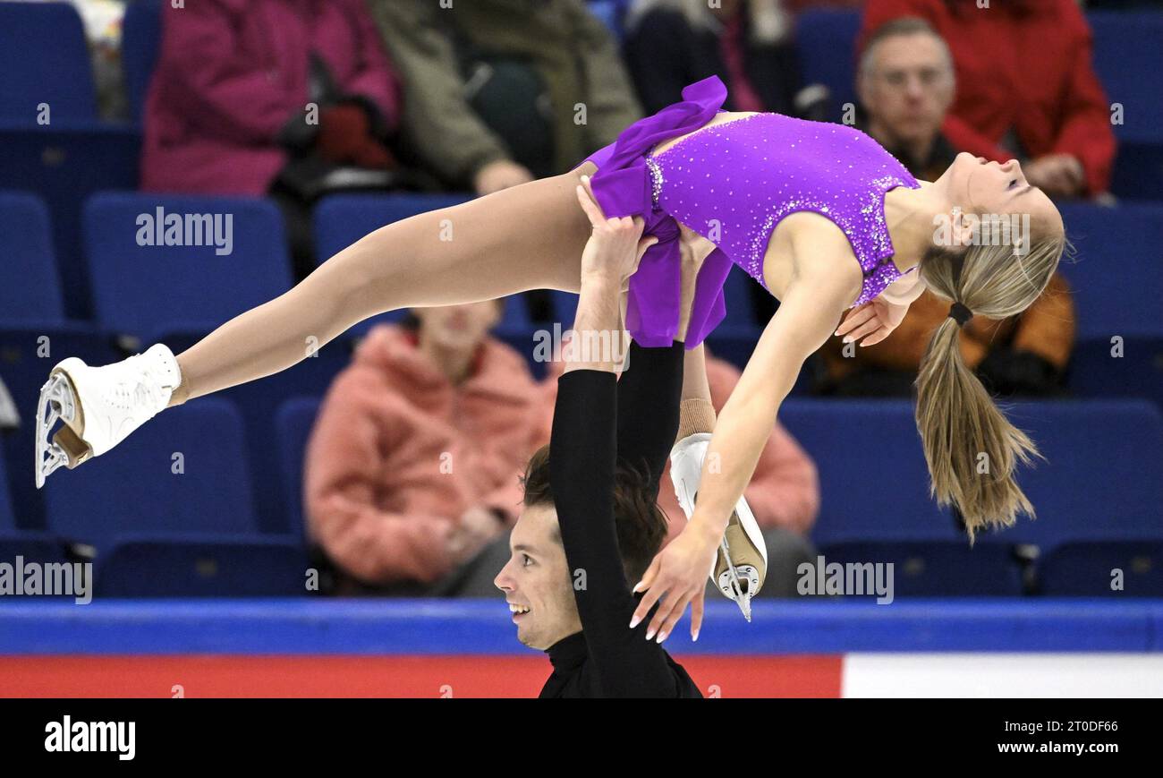 Espoo, Finland. 06th Oct, 2023. Brooke McIntosh and Benjamin Mimar of ...