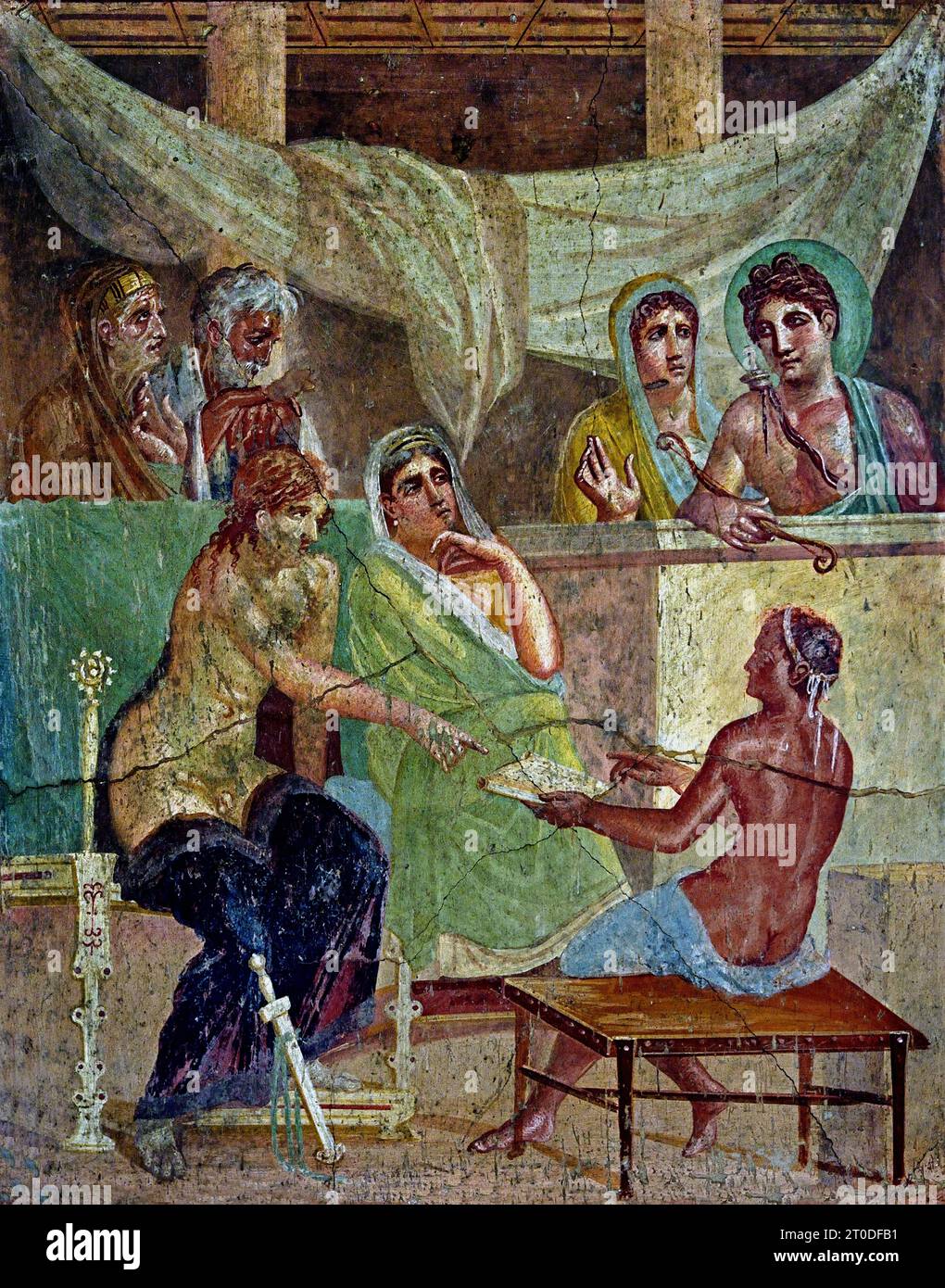 Story of Admetus , Pompeii House of the Tragic Poet Fresco Pompeii ...