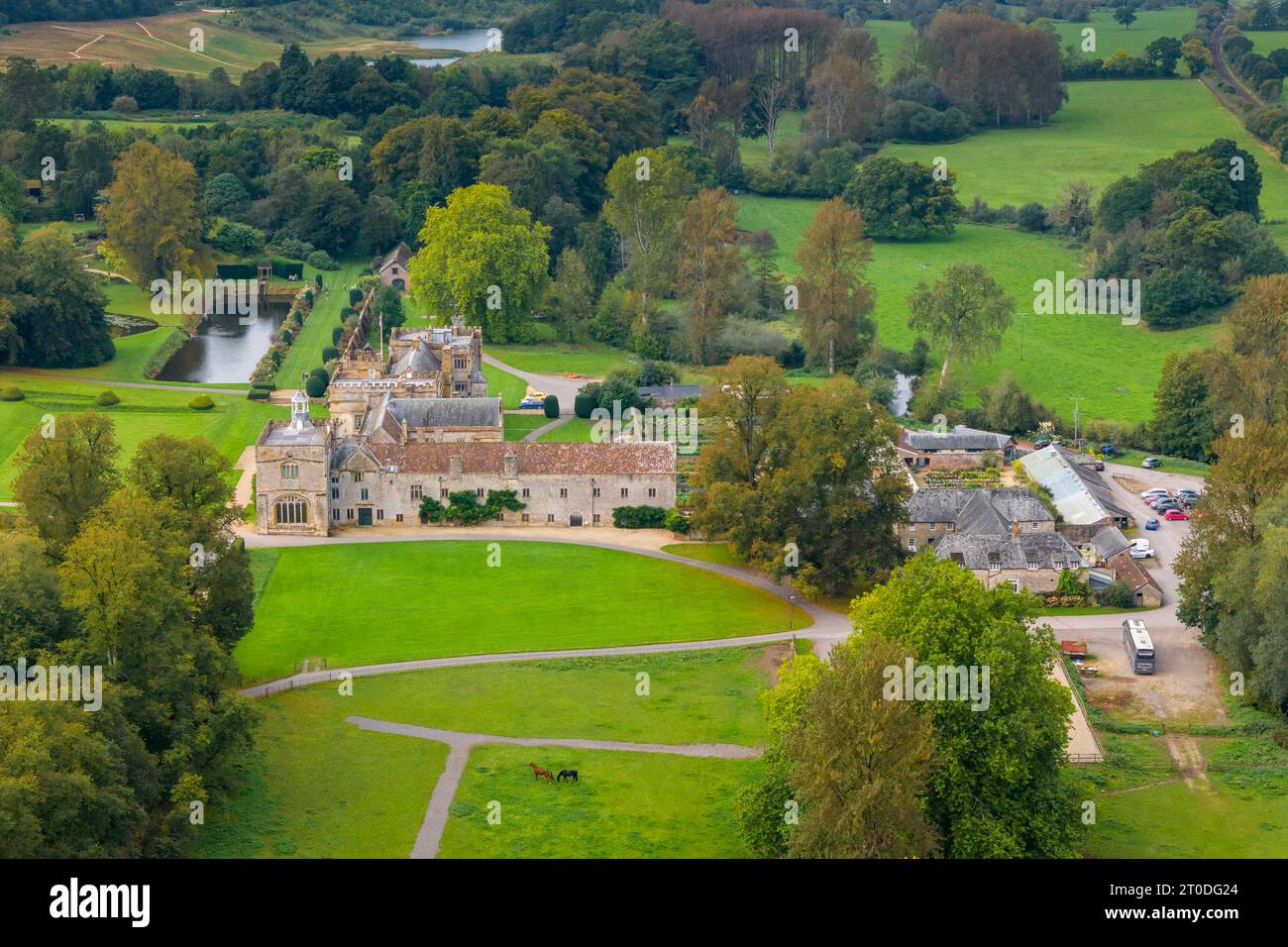Forde Abbey, Dorset, UK. 6th October 2023. UK Weather. Trees ...