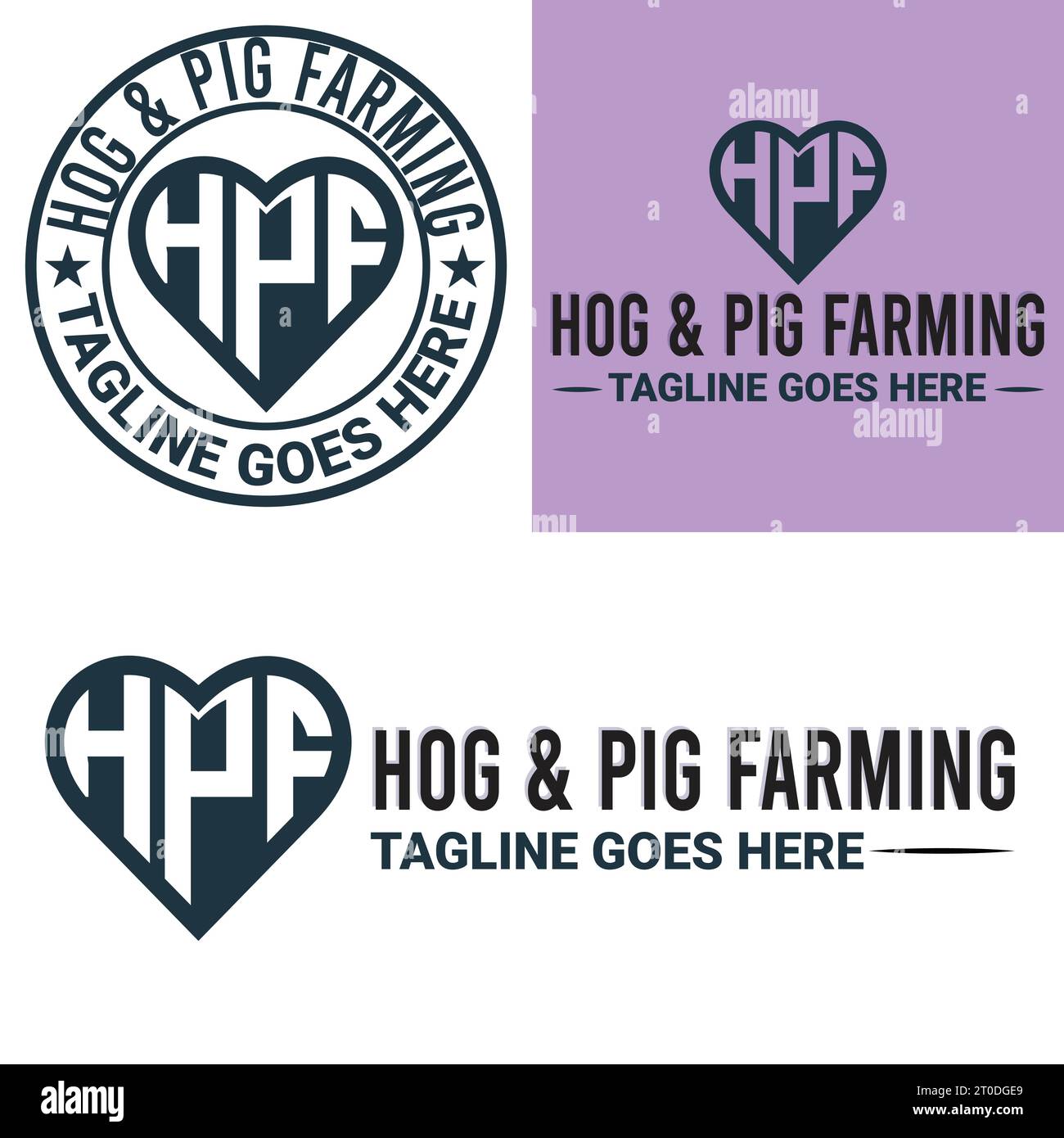 Letter hpf logo Stock Vector Images - Alamy