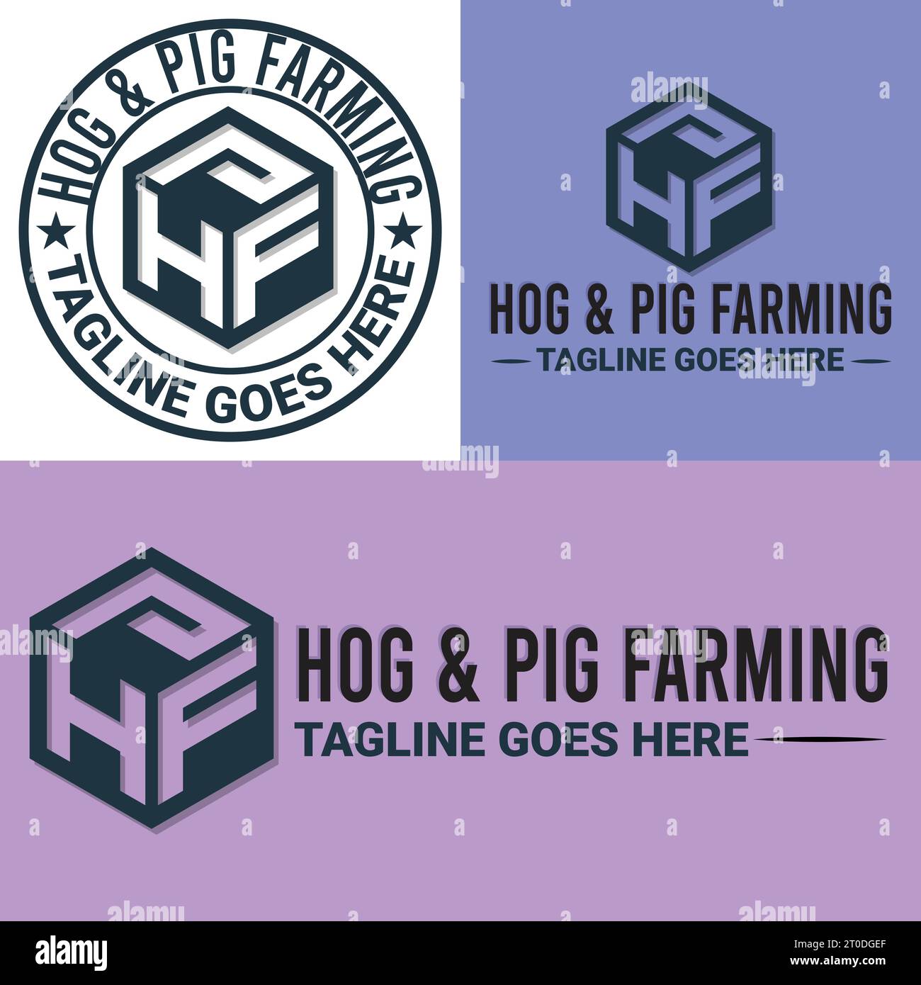 Letter hpf logo Stock Vector Images - Alamy