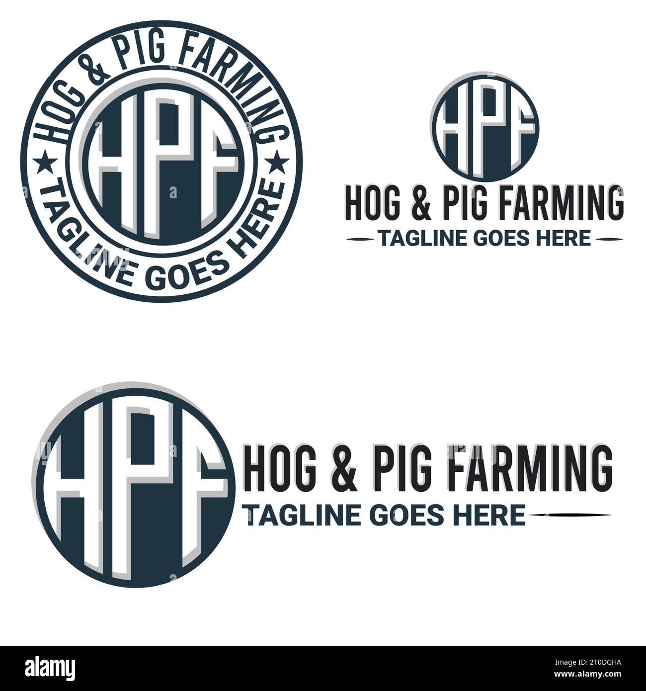 Hog logo design hi-res stock photography and images - Alamy