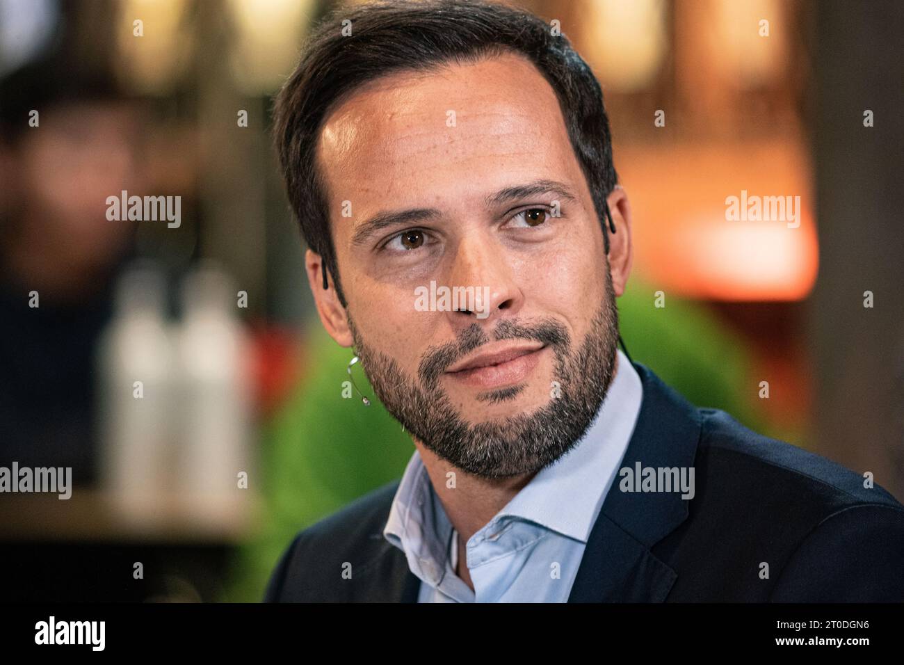 Martin Hagen ( FDP ) bei der ZDF Morgenmagazin zur Bayerischen ...