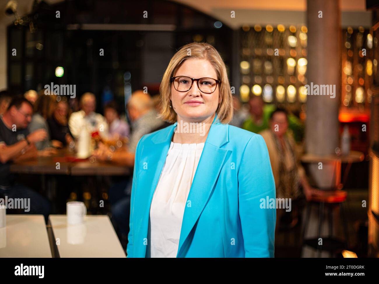 Katrin Ebner-Steiner ( AfD ) bei der ZDF Morgenmagazin zur Bayerischen ...