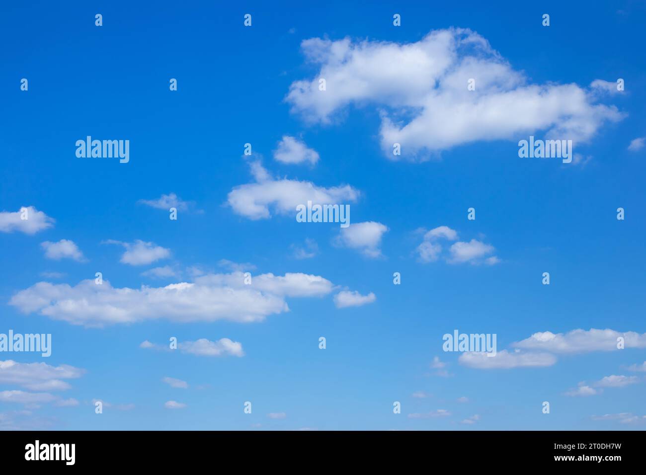 Blue sky with clouds. Natural background for screensaver, text ...