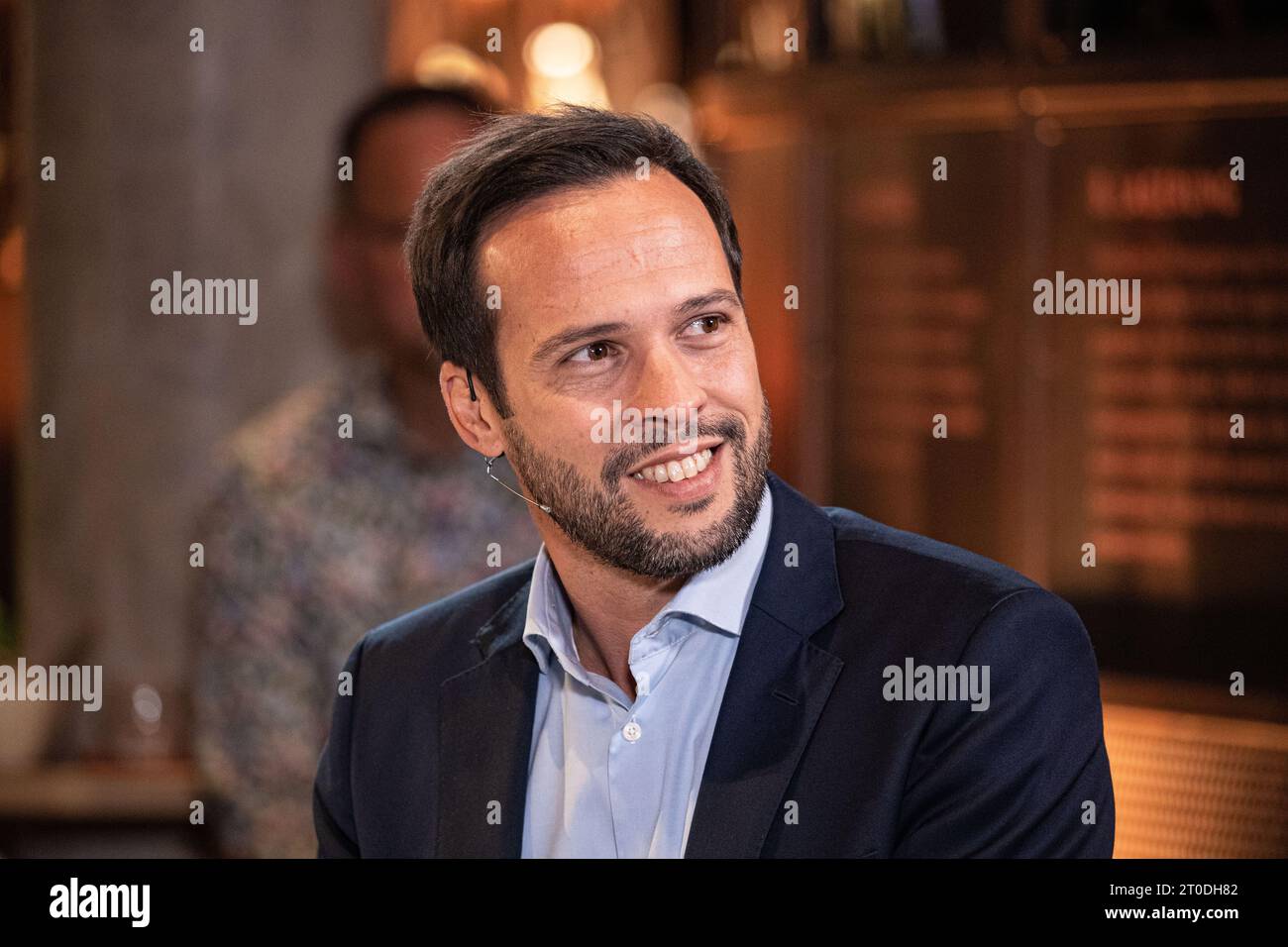 Martin Hagen ( FDP ) bei der ZDF Morgenmagazin zur Bayerischen ...