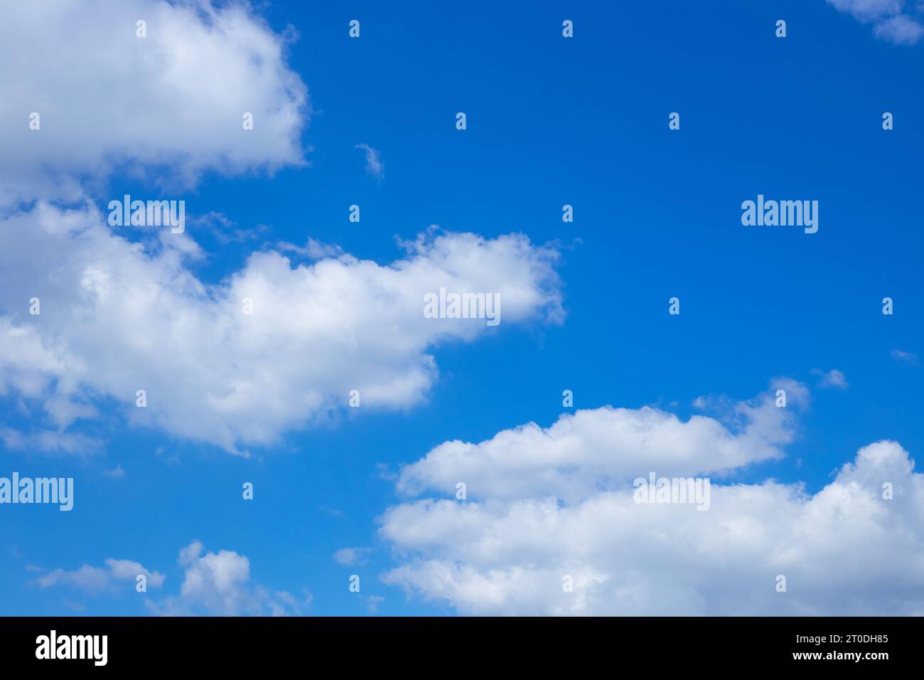 Blue sky with clouds. Natural background for screensaver, text ...