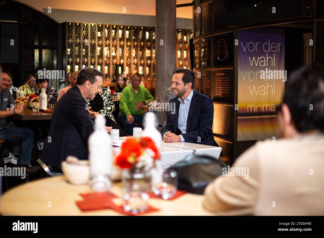 Martin Hagen ( FDP ) bei der ZDF Morgenmagazin zur Bayerischen ...