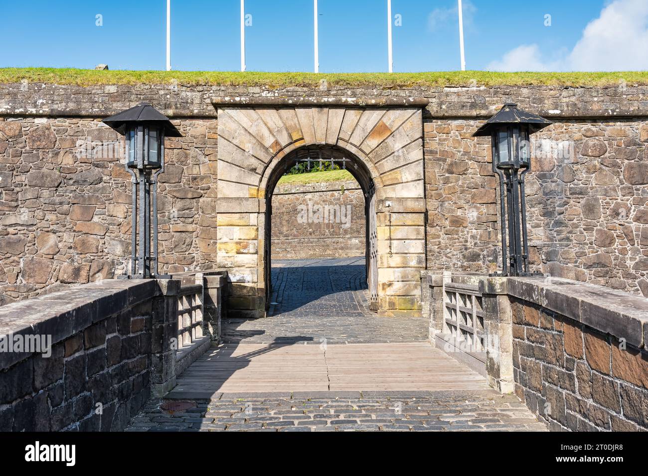 Gateway to medieval Stirling Castle in the Scottish Highlands Stock ...