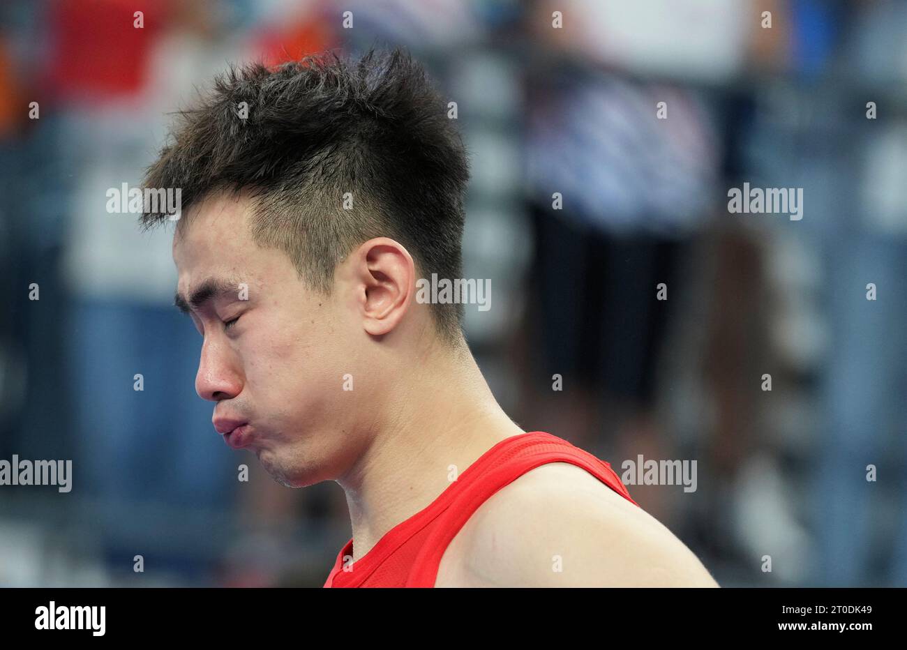 Hangzhou, China's Zhejiang Province. 6th Oct, 2023. Zhao Jiwei of China ...