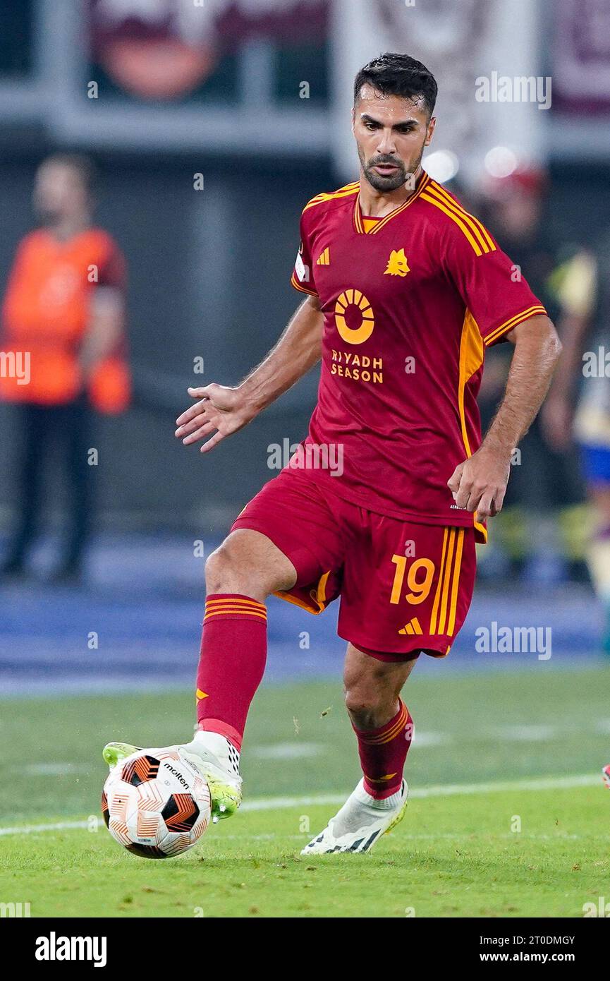 Rome, Italy. 05th Oct, 2023. Zeki Celik of AS Roma during the UEFA ...