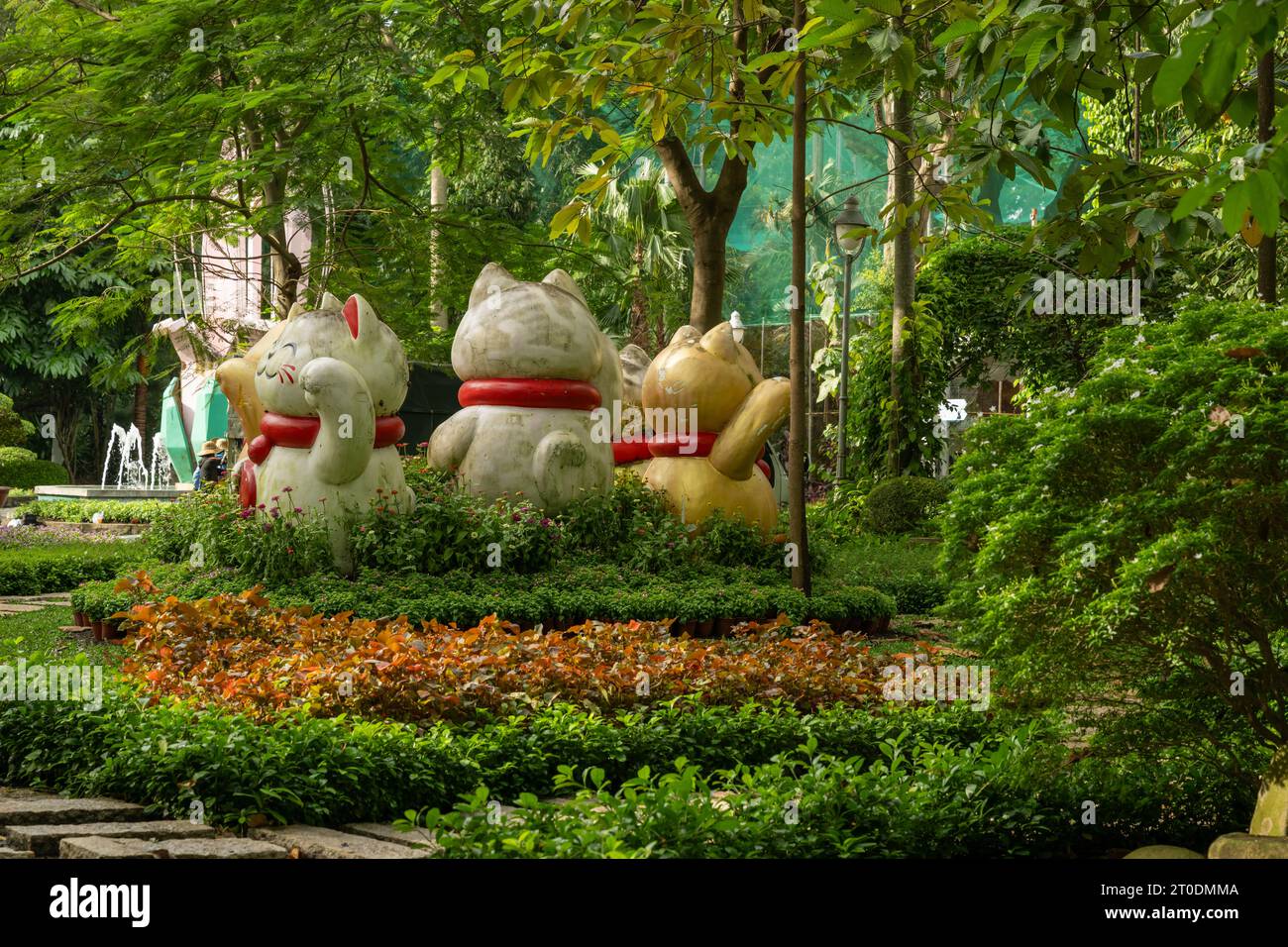 The Chinese Waving Cats at Saigon Zoo and Botanical Garden, Ho Chi Minh ...