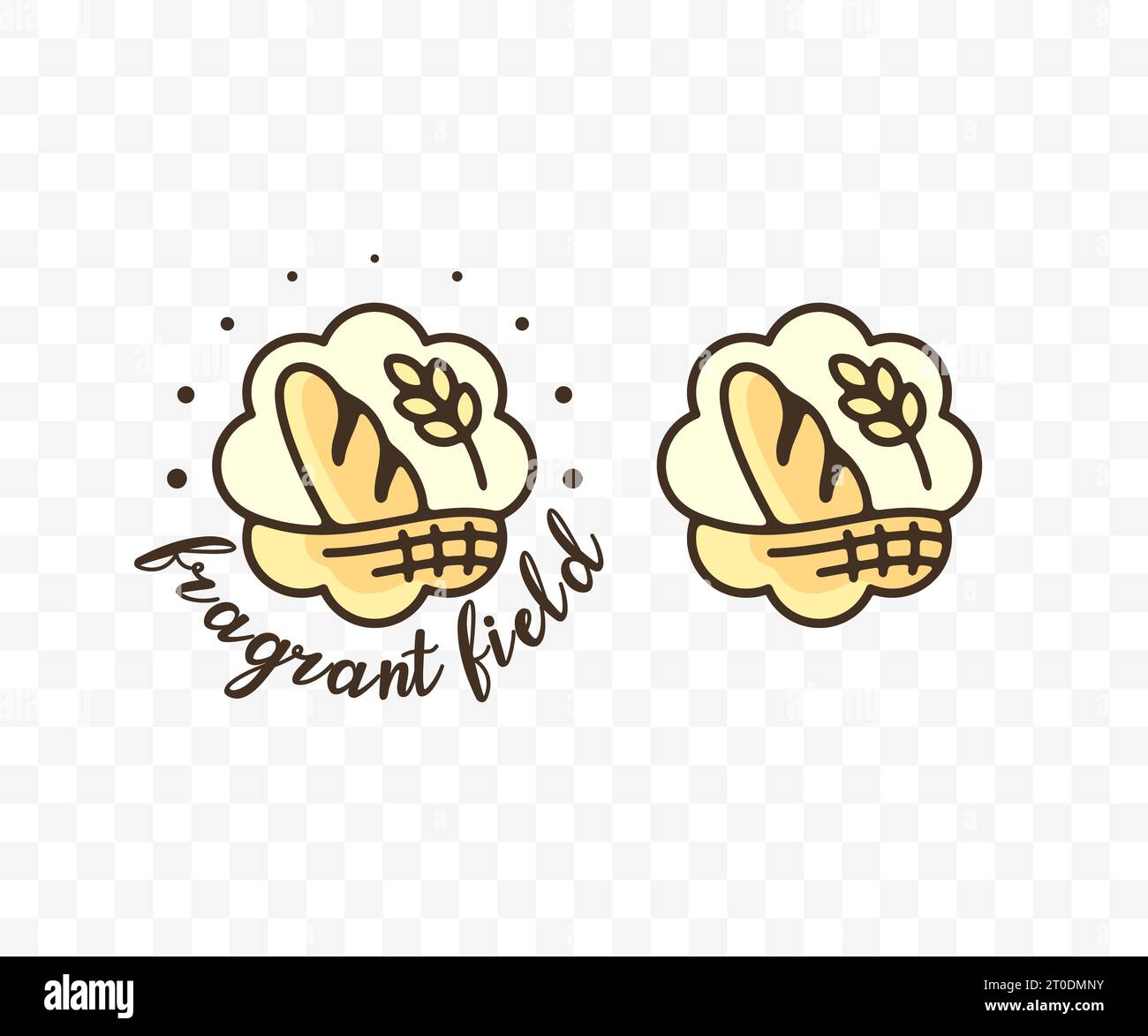Bakery Shop Emblem Bread Bake And Bakery Colored Graphic Design
