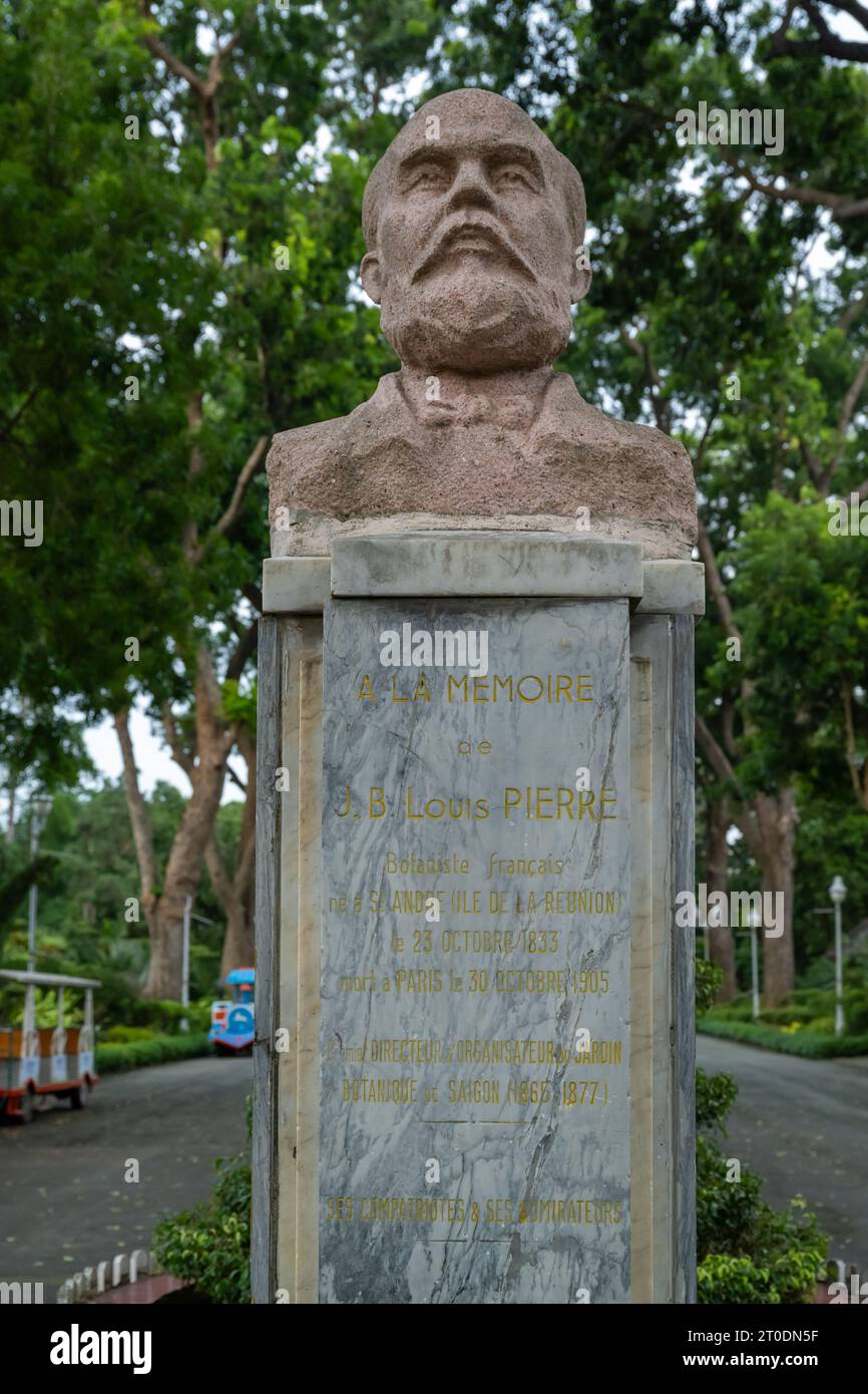 The JB Louis Pierre statue at the entrance to the Saigon Zoo and ...