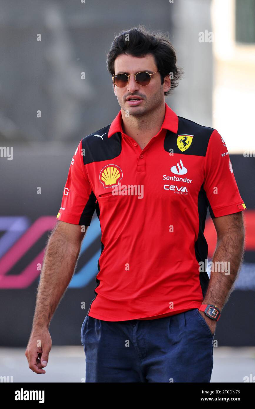 Doha, Qatar. 06th Oct, 2023. Carlos Sainz Jr (ESP) Ferrari. Formula 1 ...