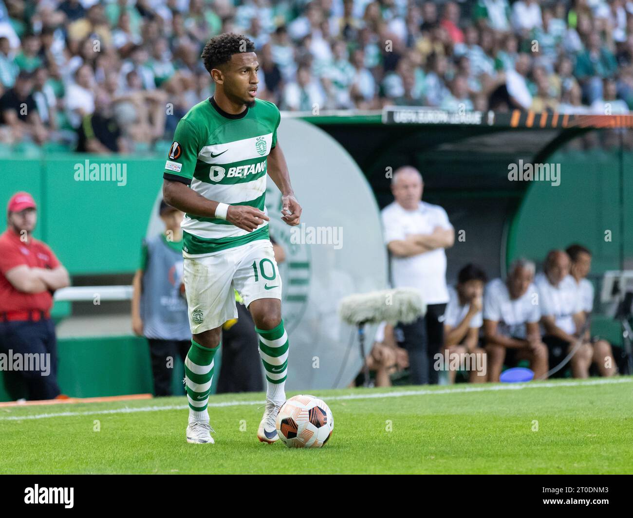 October 05, 2023. Lisbon, Portugal. Sporting's forward from England ...