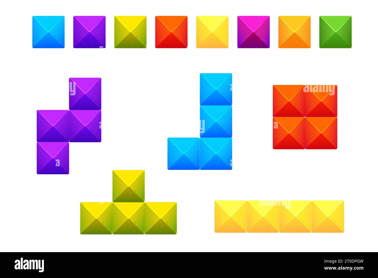 Tetris shapes hi-res stock photography and images - Alamy
