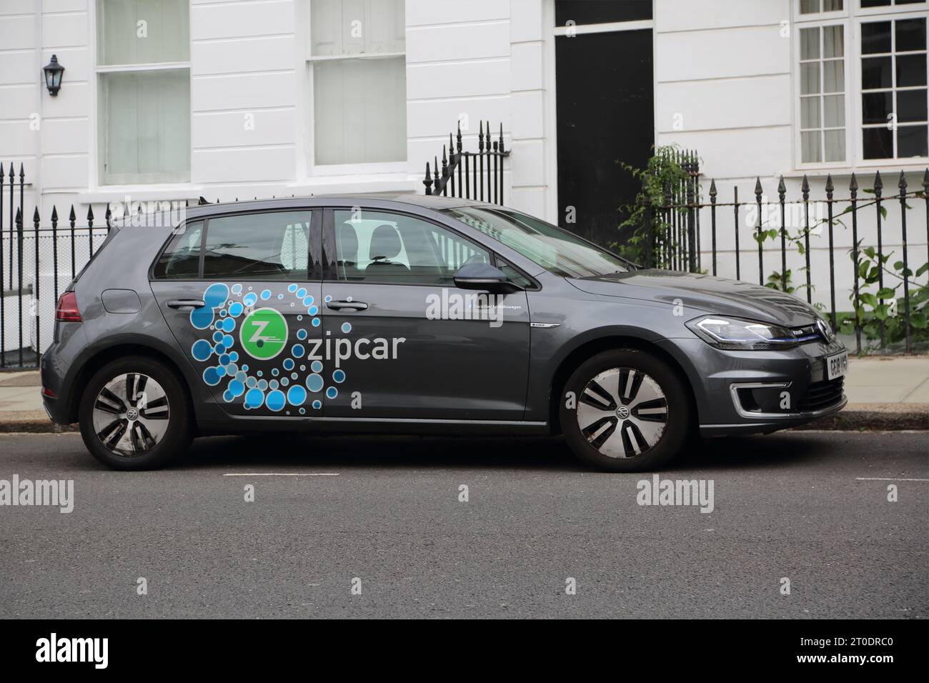 Zipcar Car Sharing Company electric Car Sydney Street London England ...