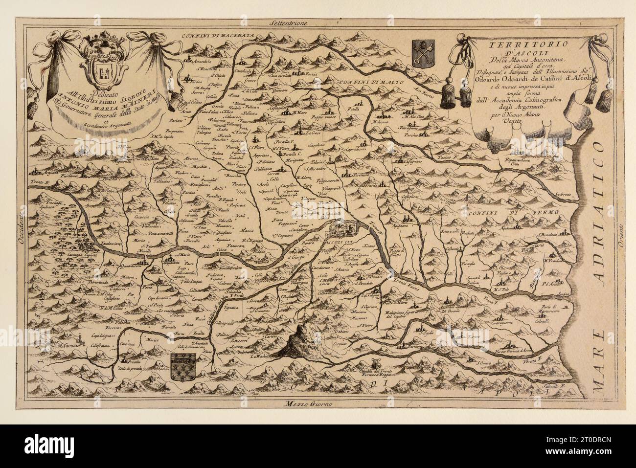 Ancona province map hi-res stock photography and images - Alamy