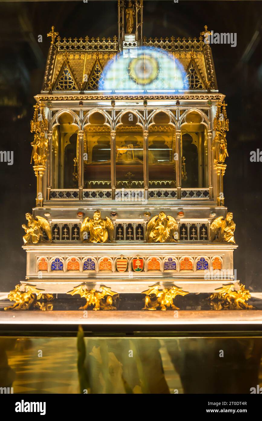 The Holy Right Hand of Stephen I, King of Hungary, the king's naturally ...